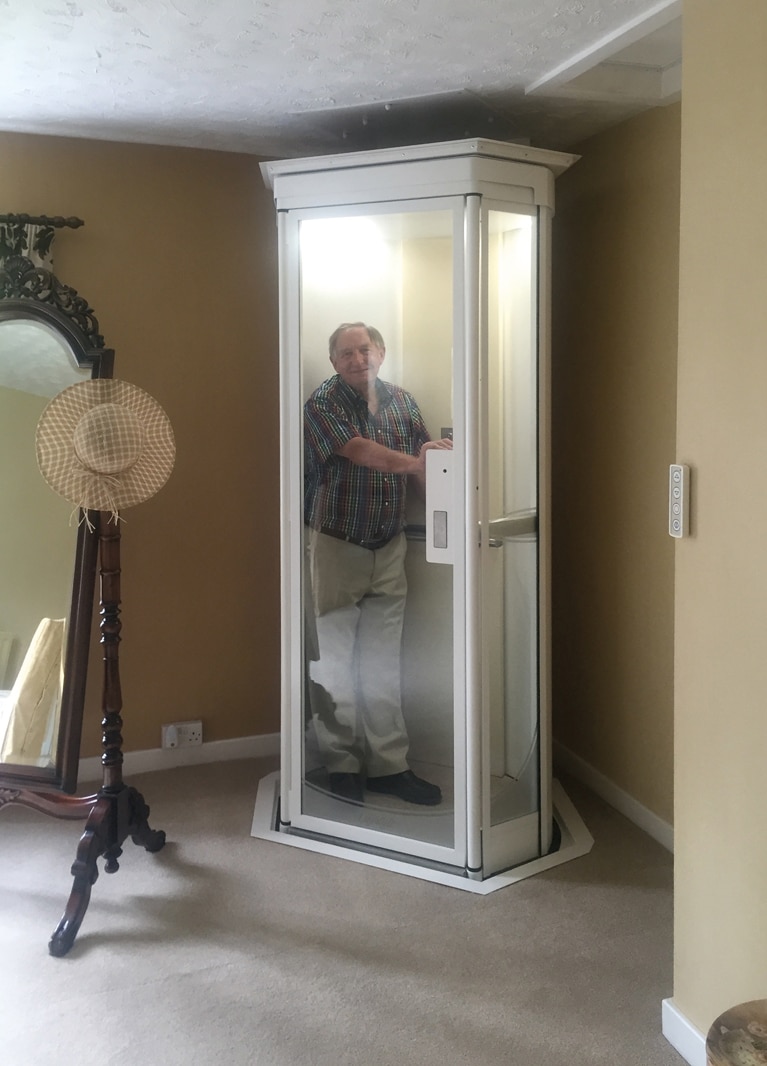Mr-Ward-in-Bedroom-With-Lifestyle-Residential-Home-Elevator